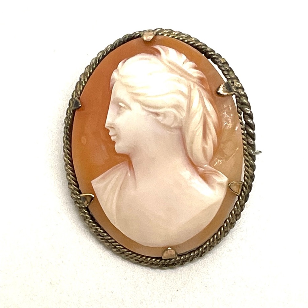 Antique 1920’s Cameo Stamped Rg - Gem